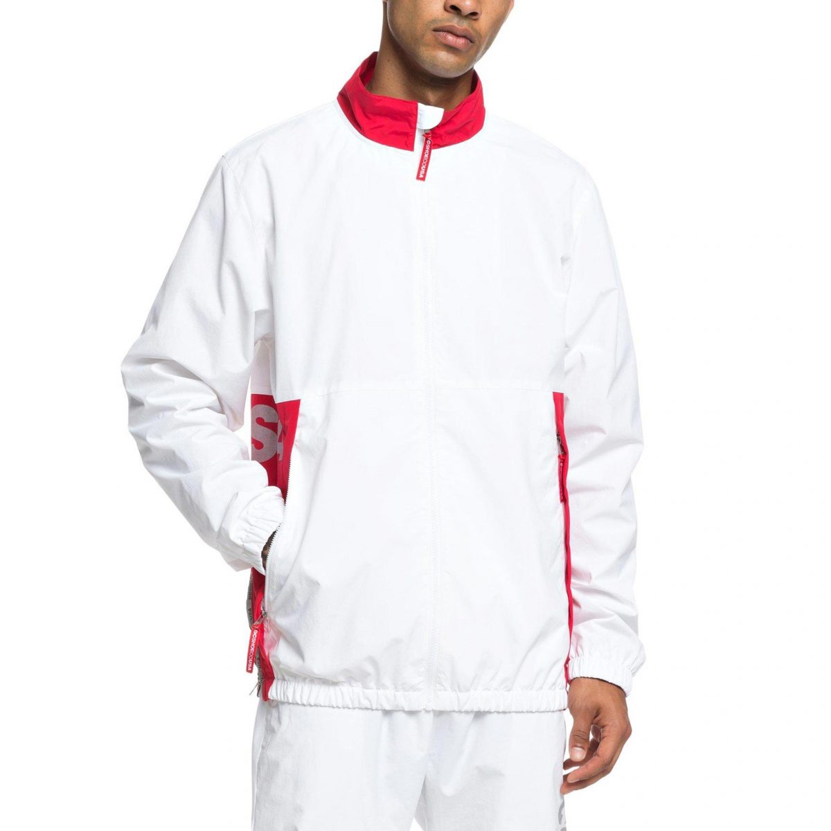 DC Shoes Skate Zip Up Tracksuit Jacket - White