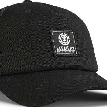 Element Icon Mesh Trucker Cap - All Black - Supereight