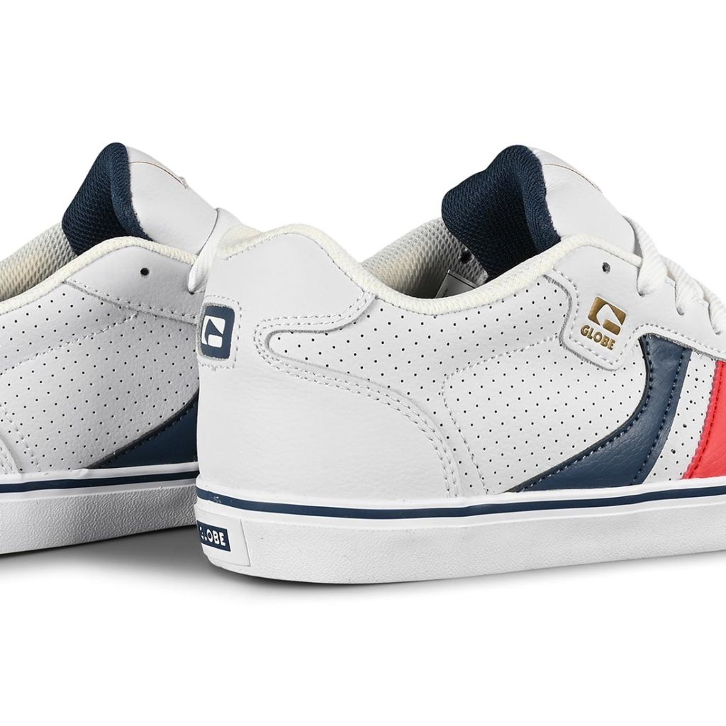 Globe Encore 2 Skate Shoes - White/Blue/Red - Supereight