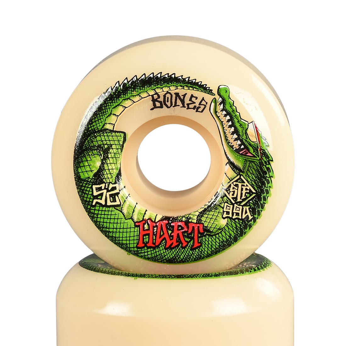 Bones Hart Speed Gator V5 Sidecut 52mm Skateboard Wheels