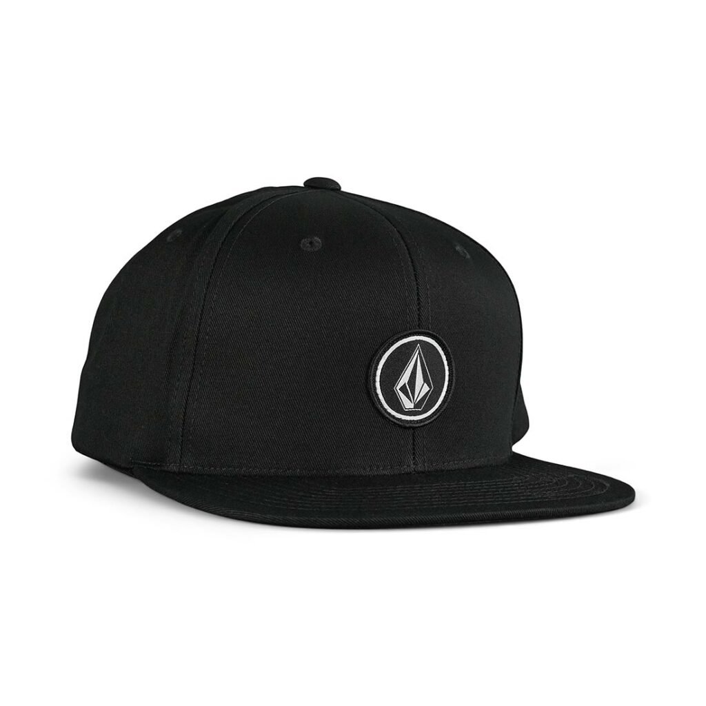 Volcom Quarter Twill Snapback Cap - Black - Supereight