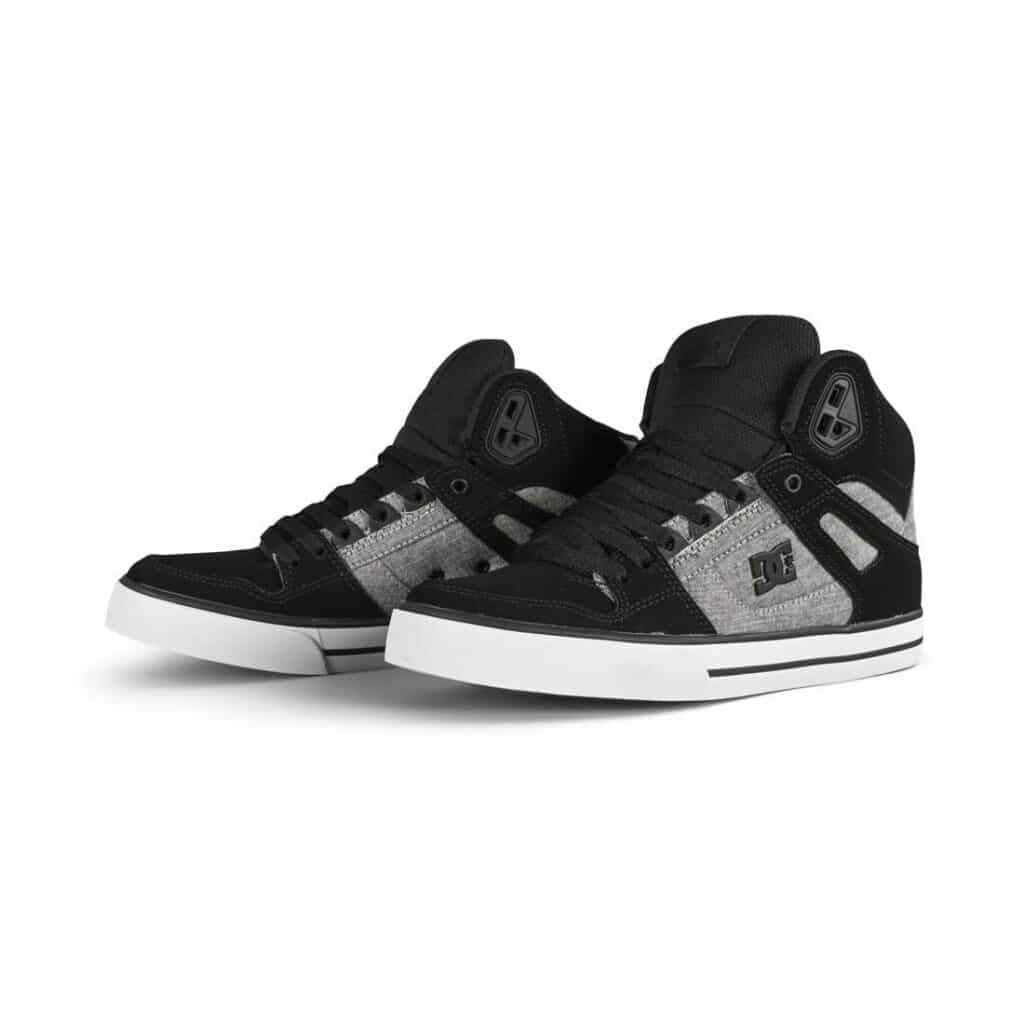 DC Pure High Top WC Skate Shoes - Black/Battleship/Armour
