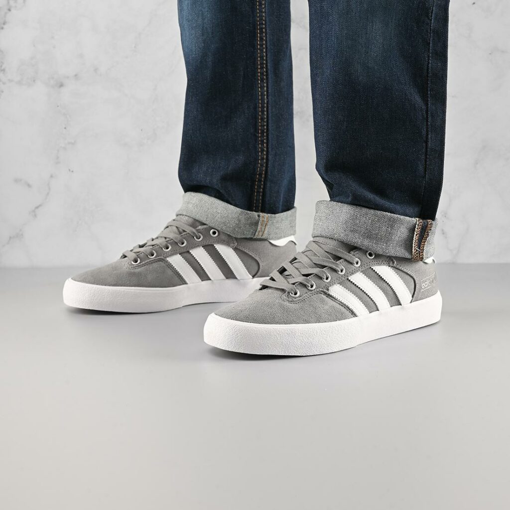 Adidas Matchbreak Super Skate Shoes - Grey/White/Gum - Supereight