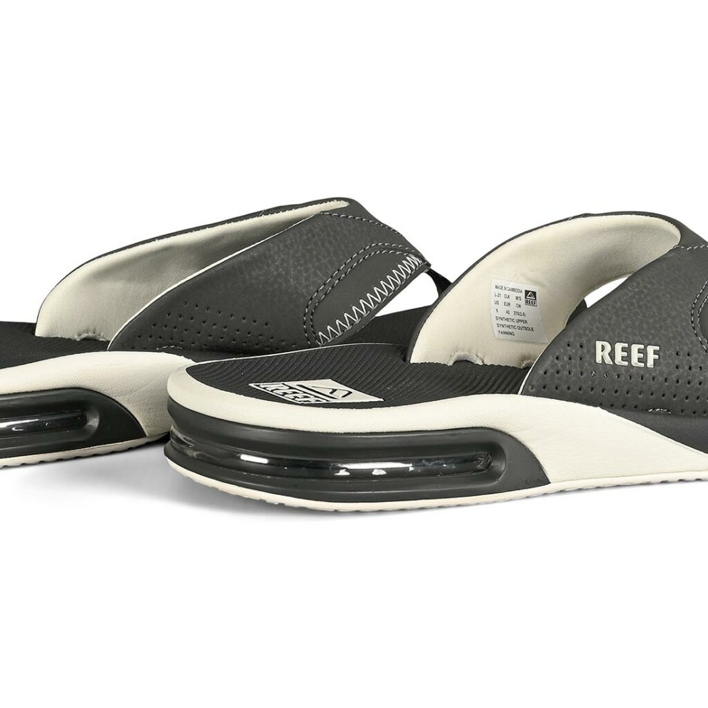 Reef Fanning Sandals - Raven/White - Supereight
