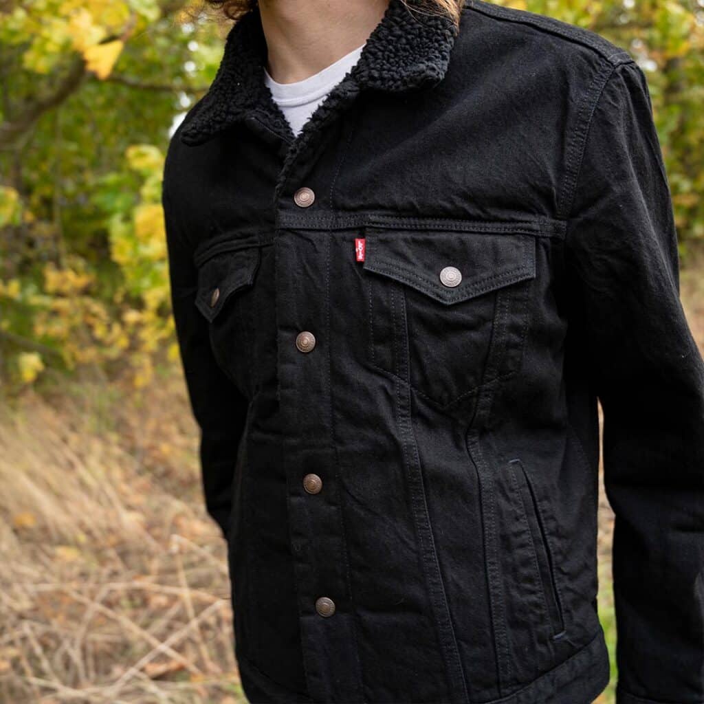 Levi's Type III Sherpa Trucker Denim Jacket - Berk Black Levi's Type III Sherpa Trucker Denim Jacket - Berk Black