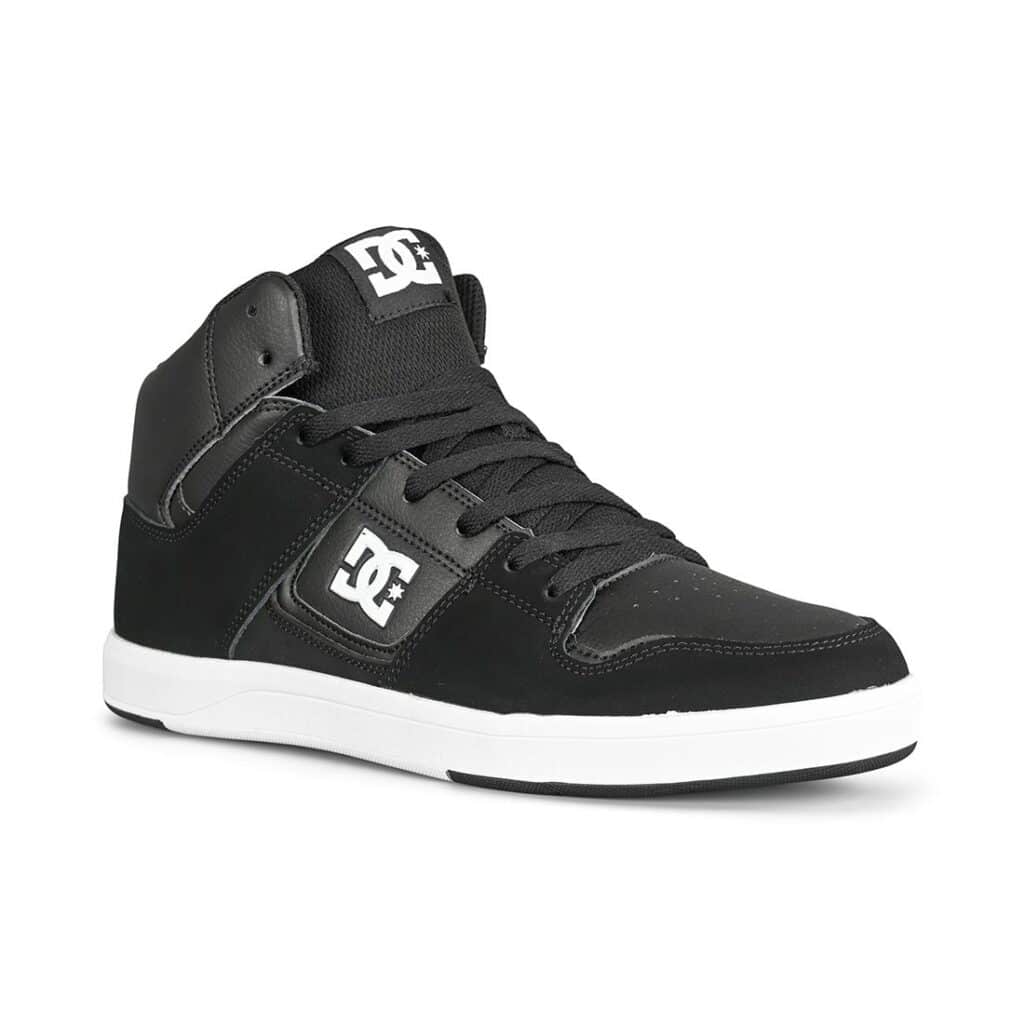 DC Cure High-Top Skate Shoes - Black/White - Supereight