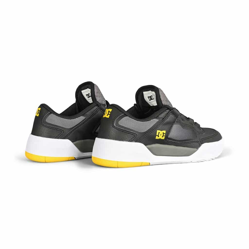 DC Metric Skate Shoes - Black/Grey/Yellow - Supereight