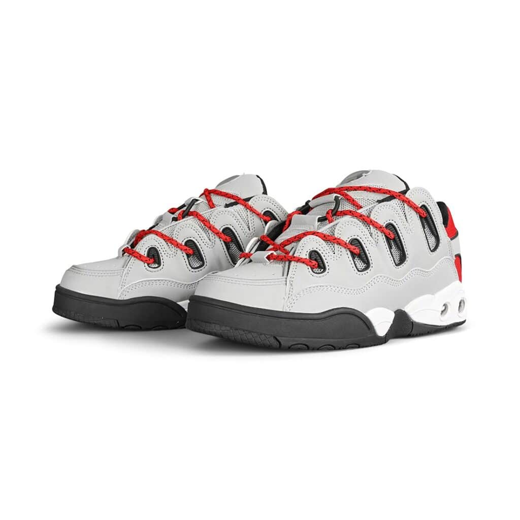 Osiris D3 OG Skate Shoes - Grey/Black/Red - Supereight.net