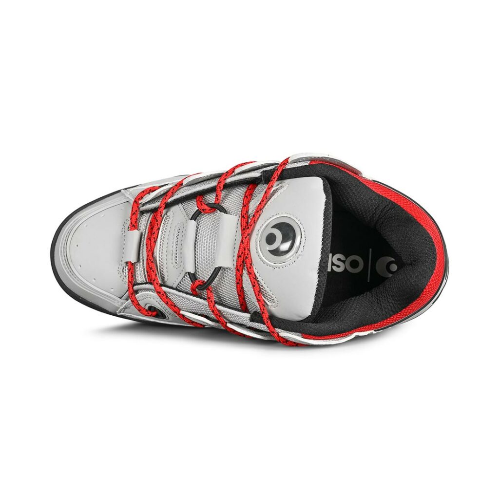 Osiris D3 OG Skate Shoes - Grey/Black/Red - Supereight.net