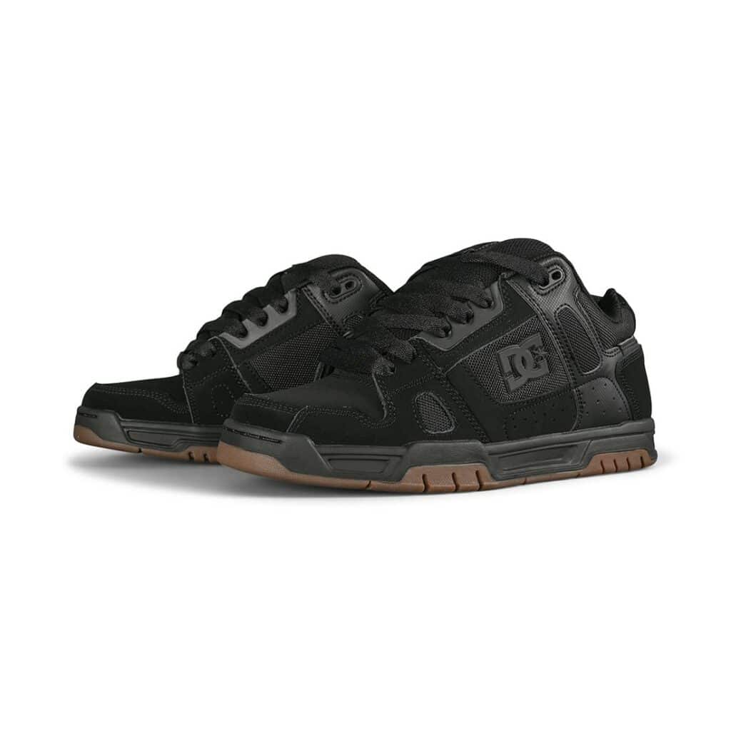 DC Stag Skate Shoes - Black/Gum - Supereight