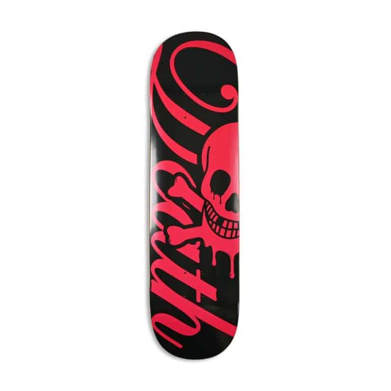 Death Script Skateboard Deck - Black/Pink - Supereight