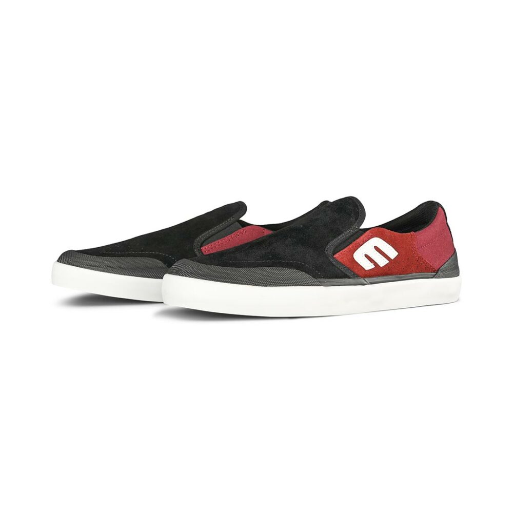 Etnies Marana XLT Slip-On Skate Shoes - Black/Red/White
