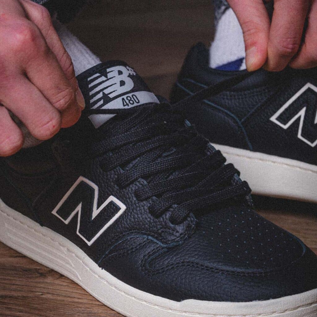 New Balance Numeric 480 Skate Shoes - Black/Sea Salt