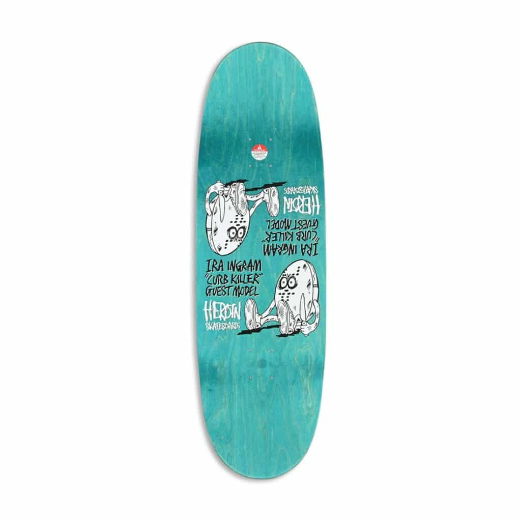 Heroin Skateboards Curb Killer V Egg 10″ Deck - Supereight