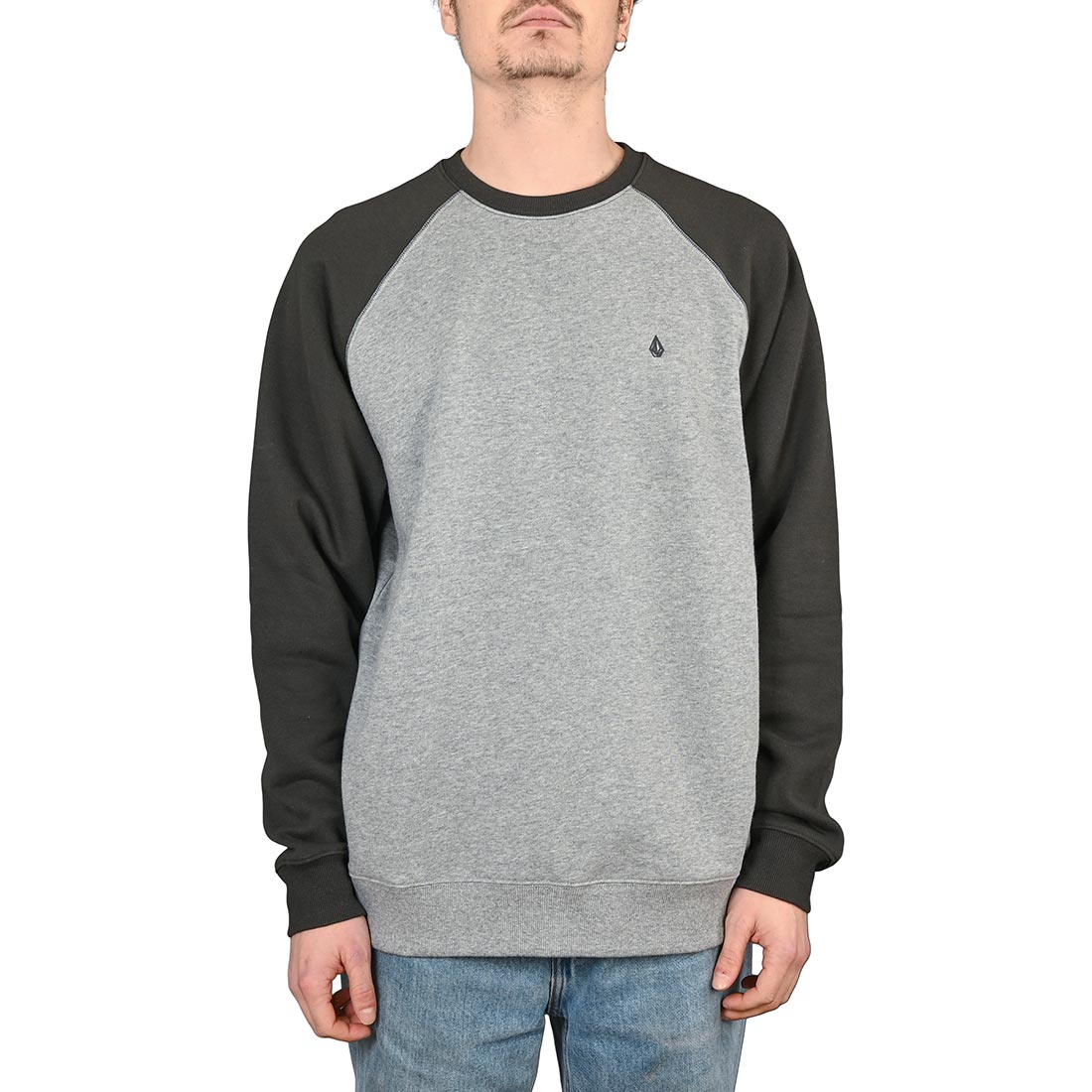 Volcom Homak Pullover Crew Sweater - Stealth