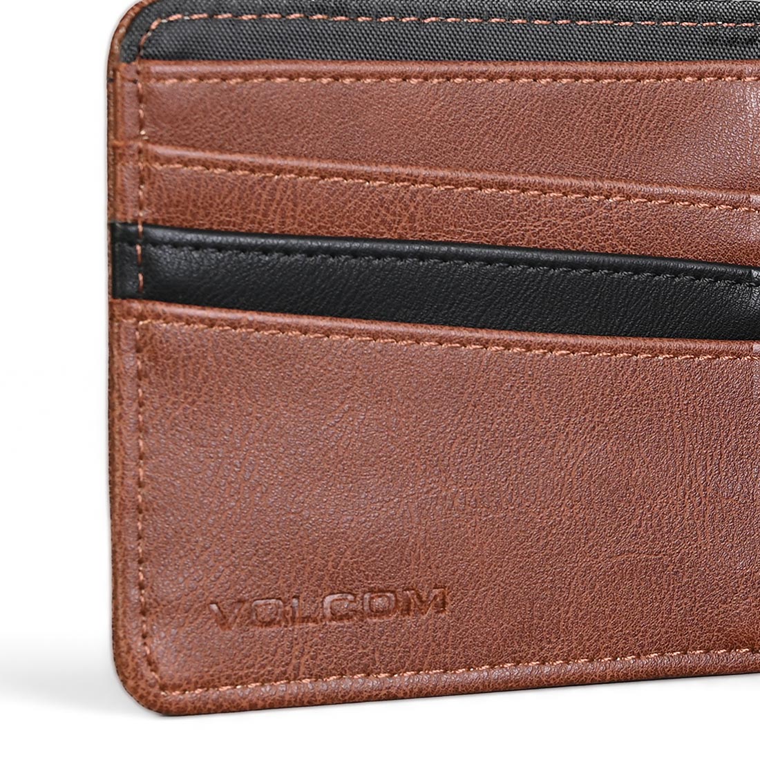 Volcom Slim Stone S Wallet - Brown - Supereight