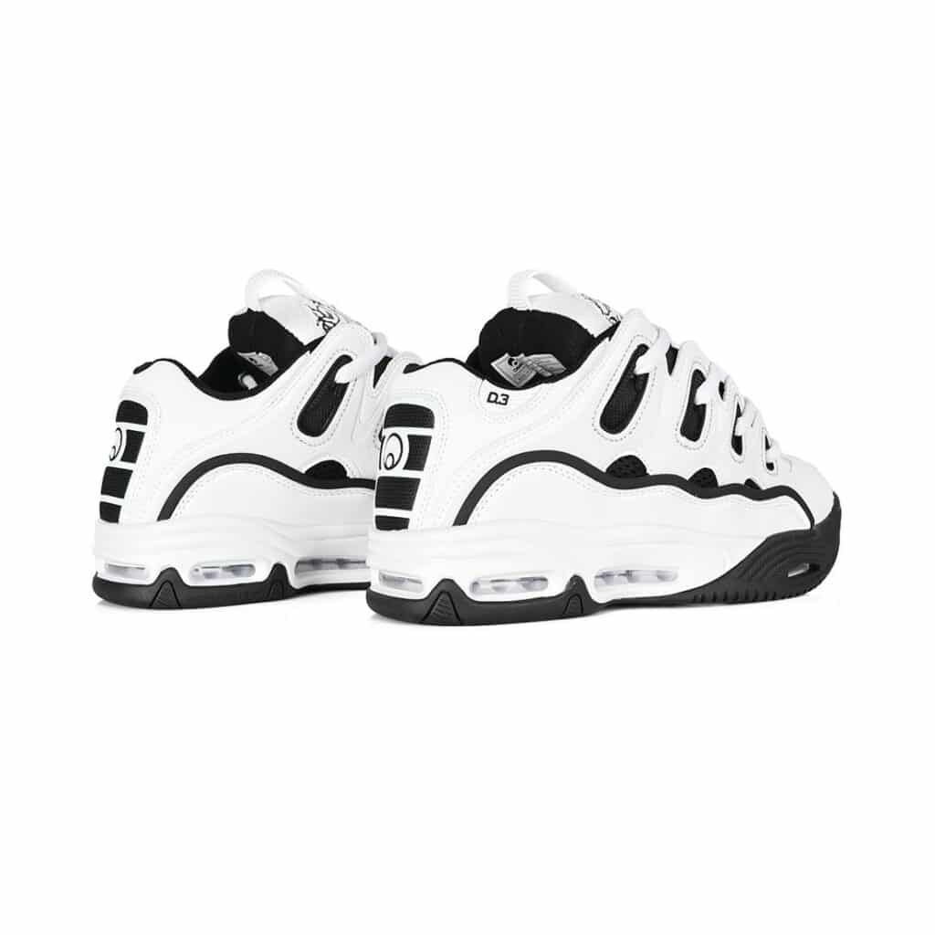 Osiris D3 2001 Skate Shoes - Black/White/Crack - Supereight