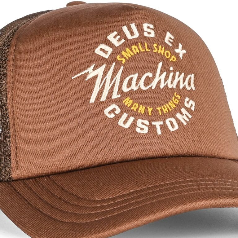 Deus Ex Machina Amped Circle Mesh Back Trucker Cap - Chocolate
