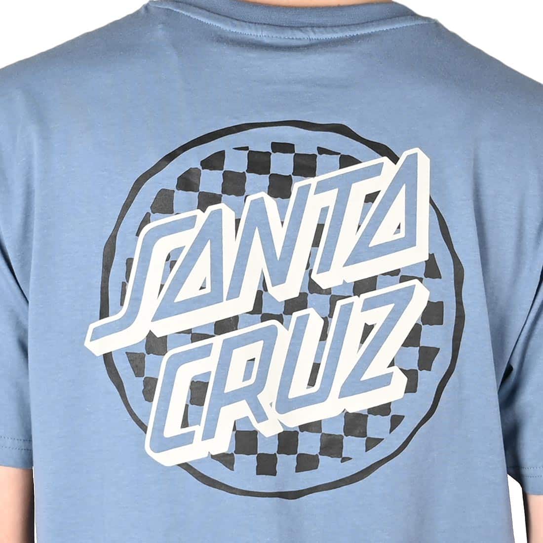 Santa Cruz Breaker Check Opus Dot S/S T-Shirt - Dusty Blue