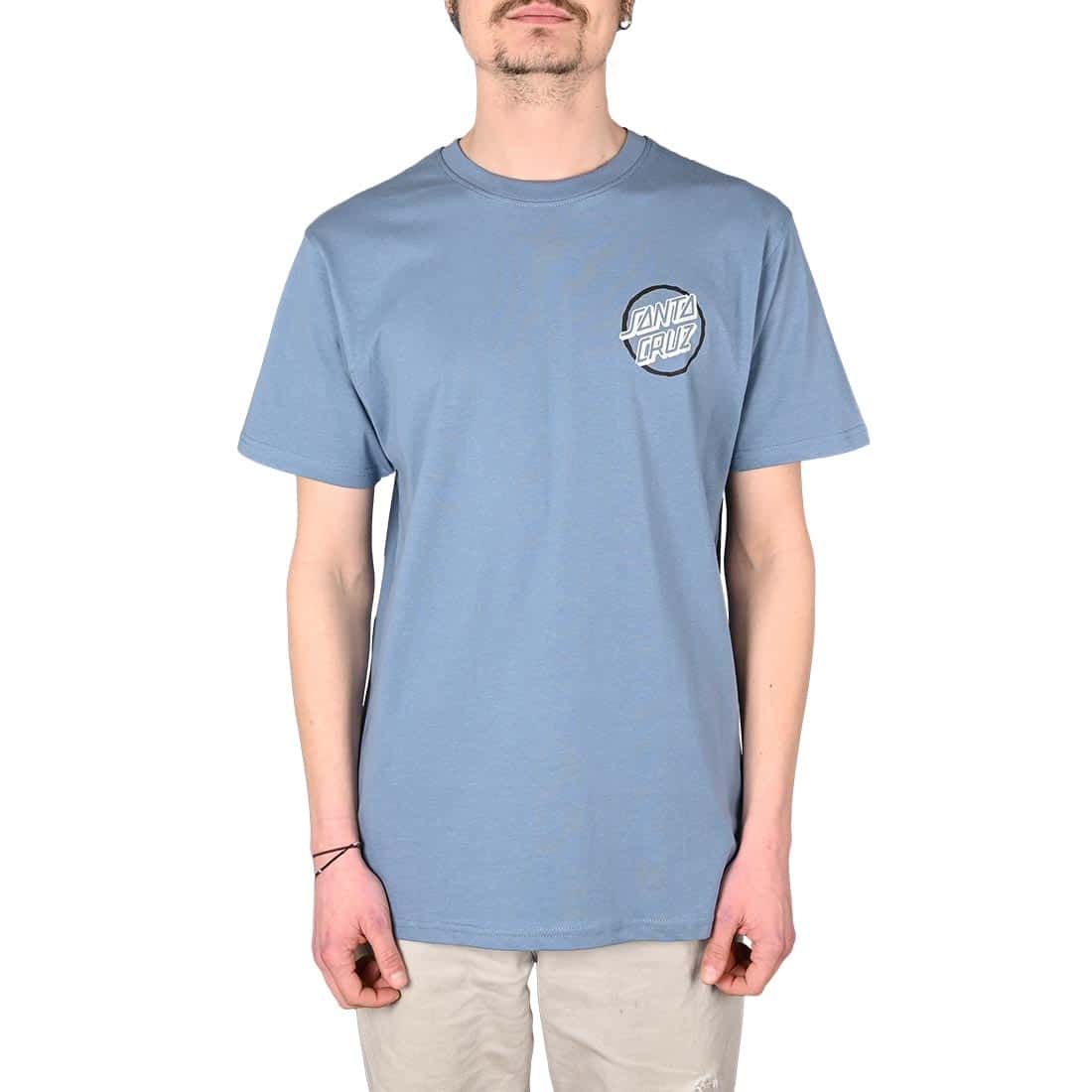 Santa Cruz Breaker Check Opus Dot S/S T-Shirt - Dusty Blue