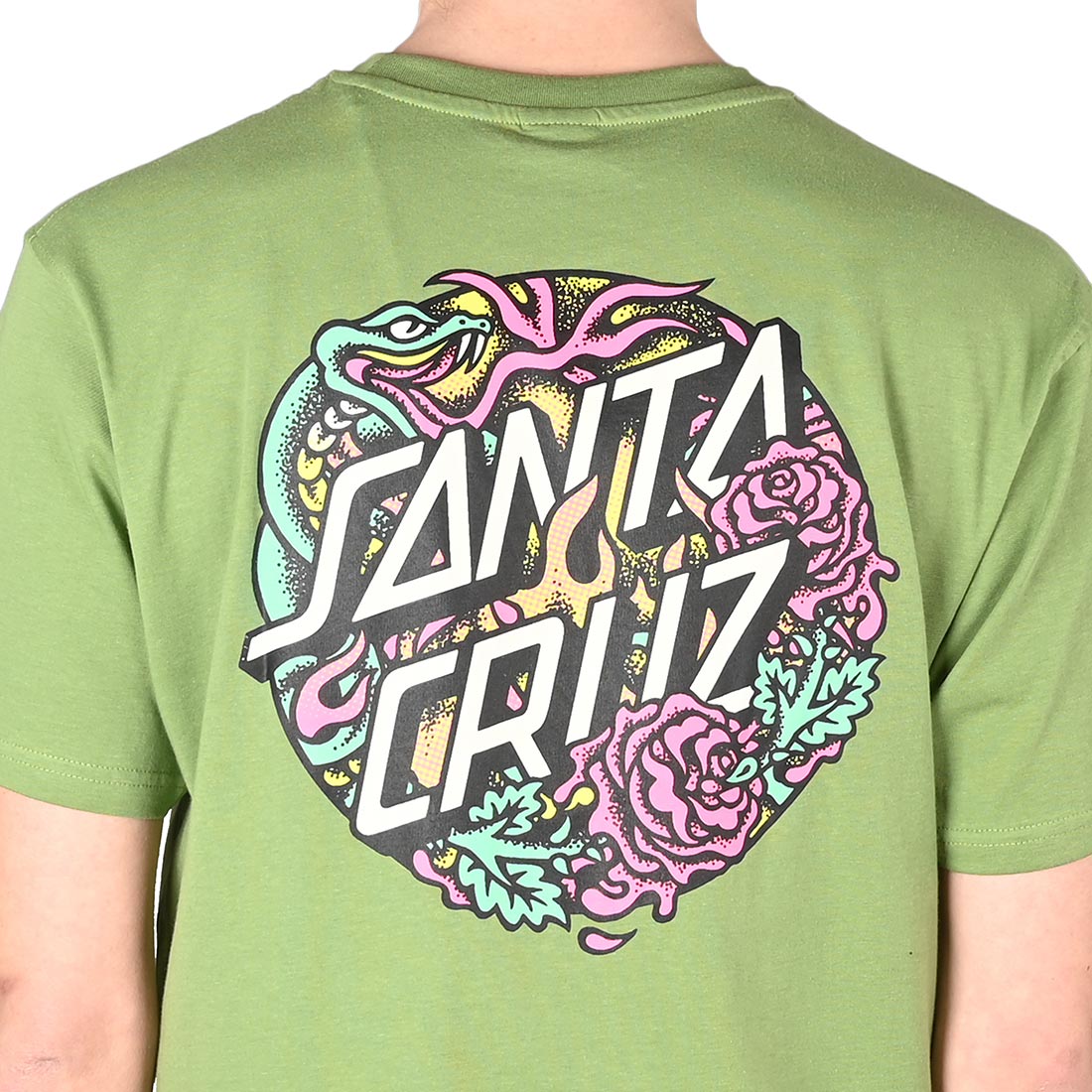 Santa Cruz Dressen Rose Crew Two S/S T-Shirt - Apple