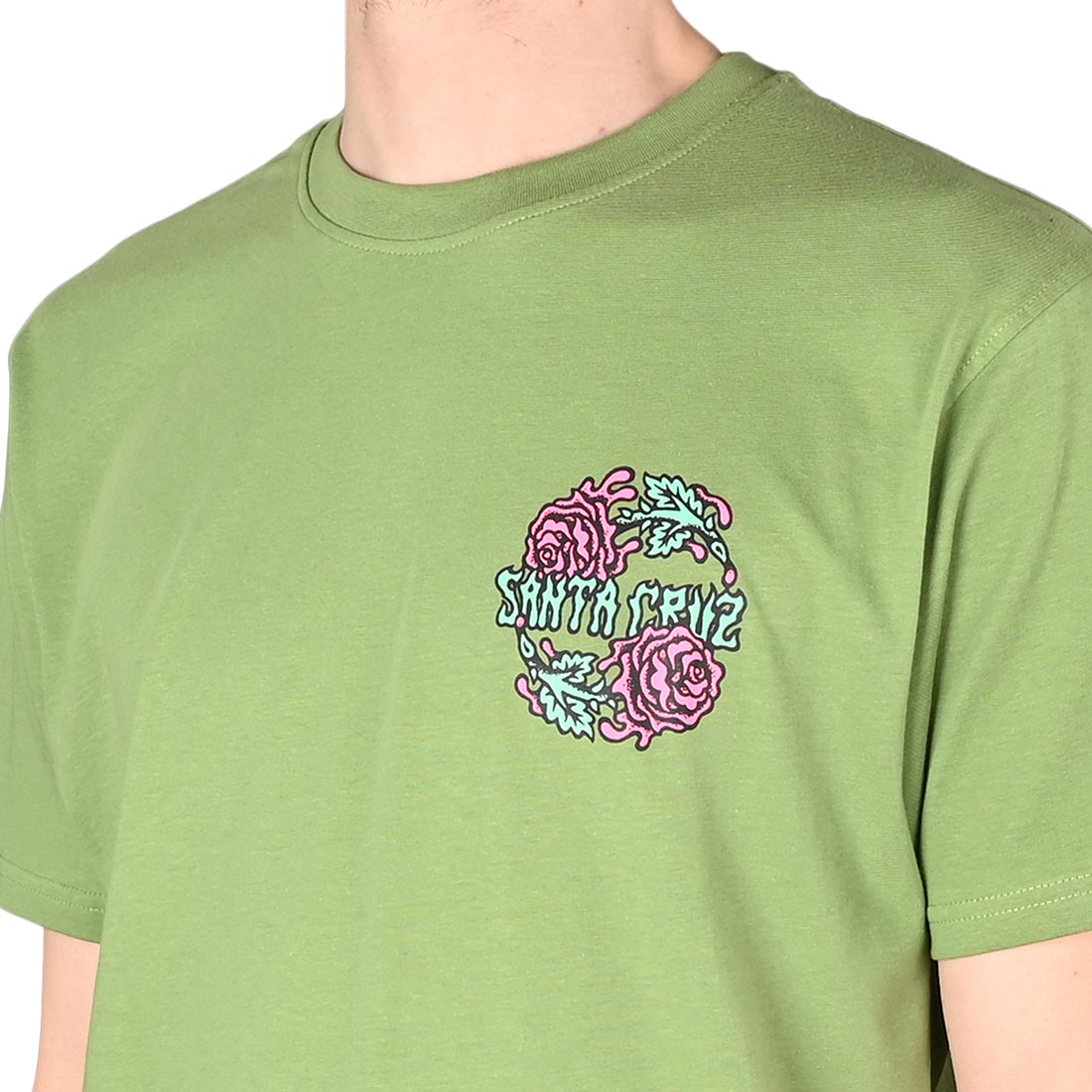 Santa Cruz Dressen Rose Crew Two S/S T-Shirt - Apple