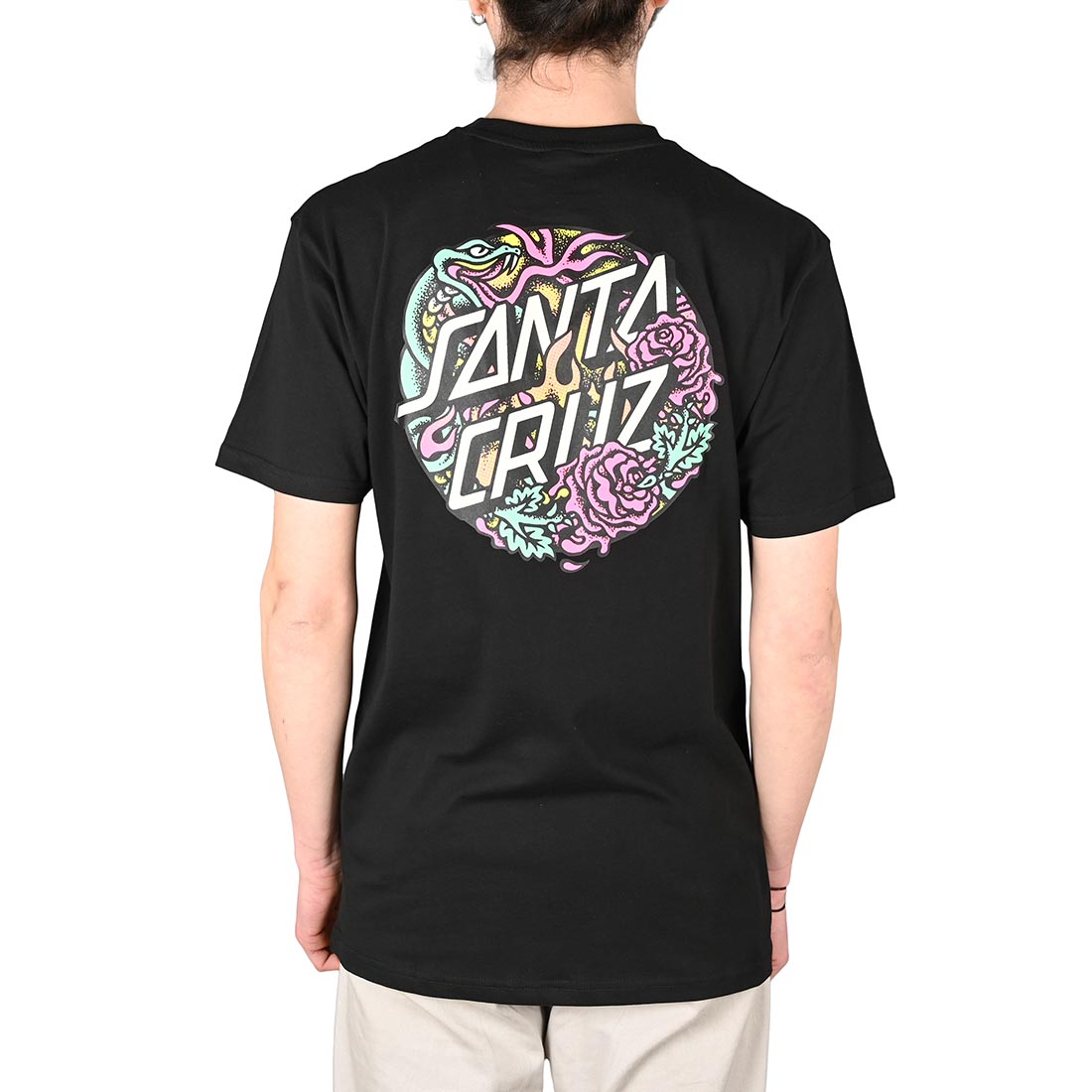 Santa Cruz Dressen Rose Crew Two S/S T-Shirt - Black