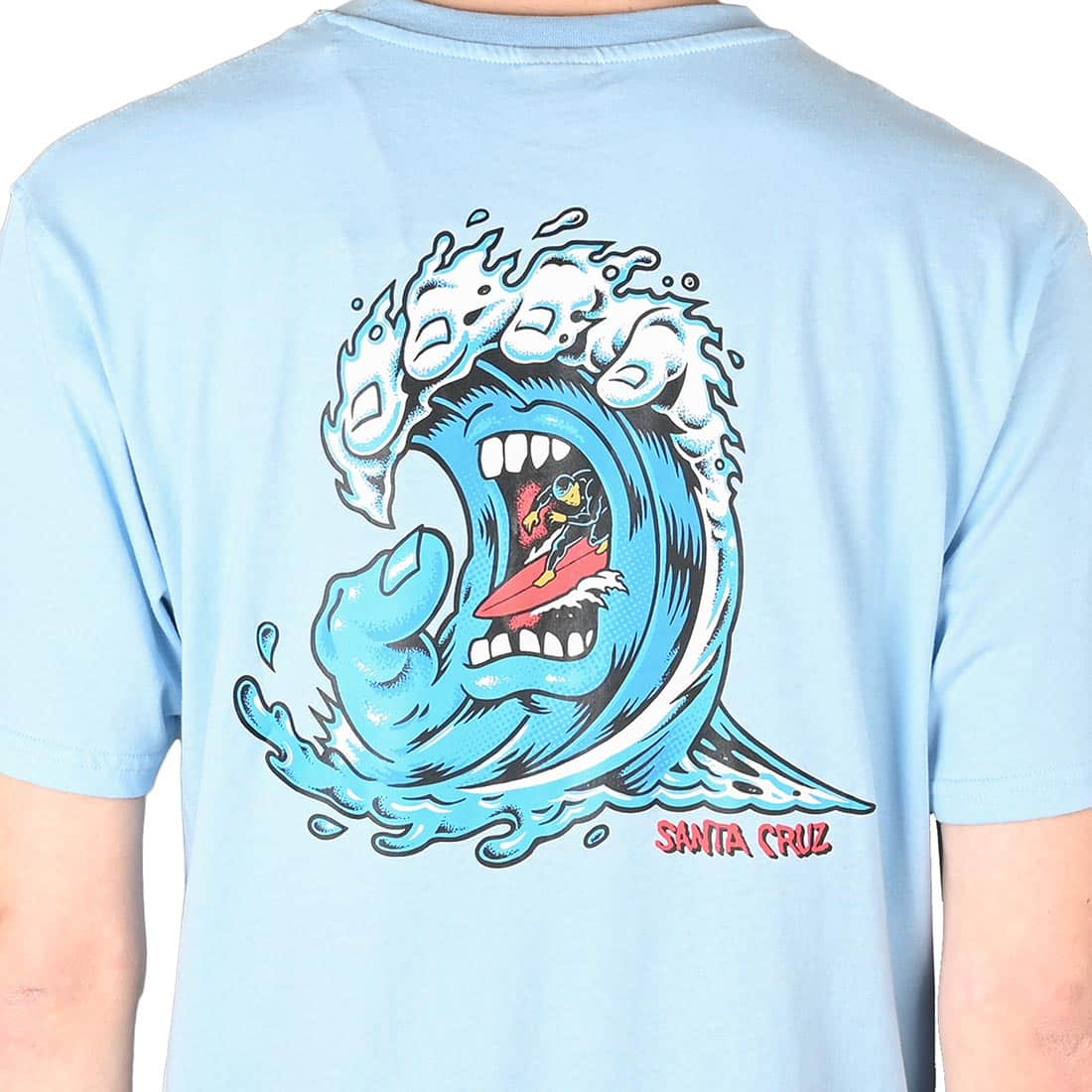 Santa Cruz Screaming Wave S/S T-Shirt - Sky Blue