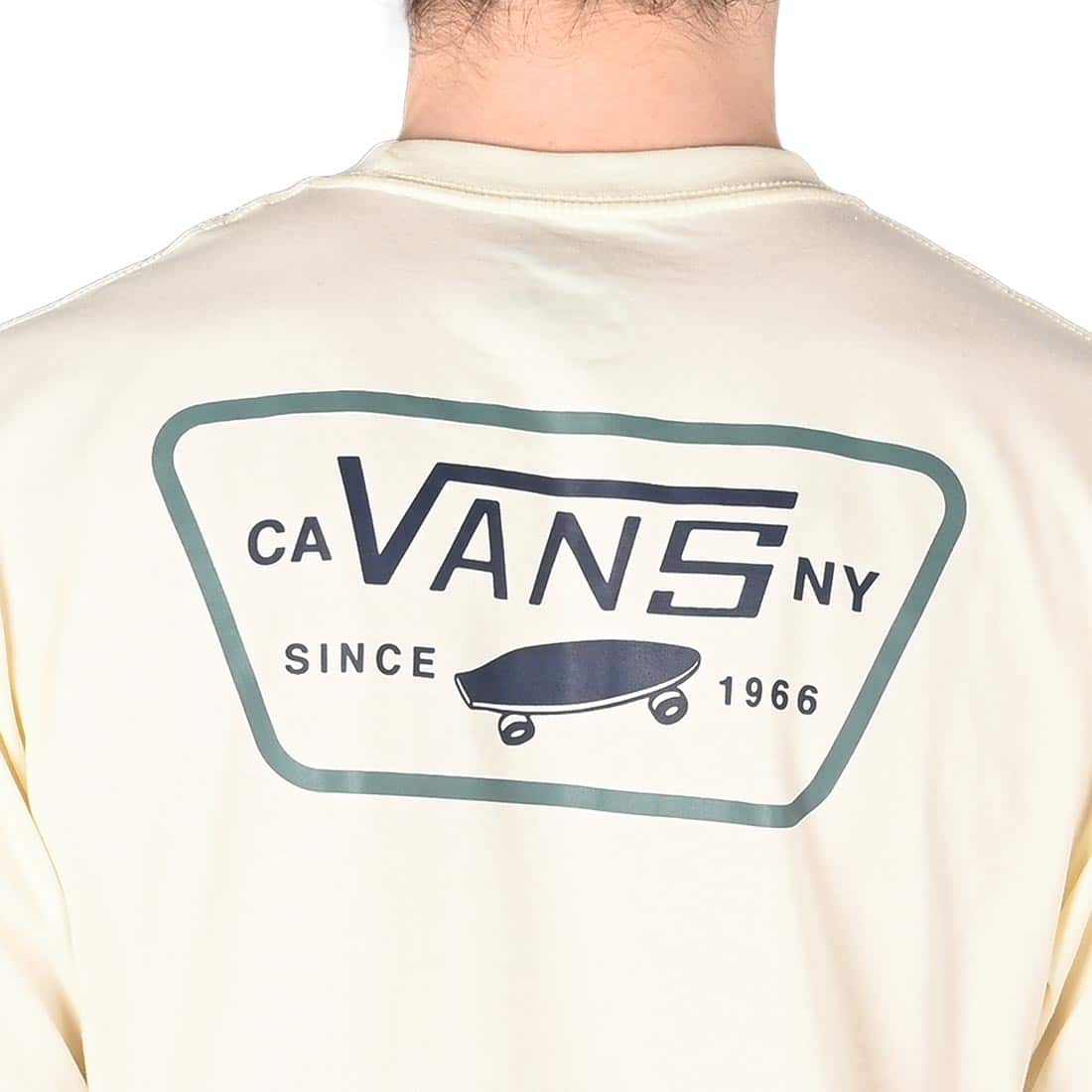 Vans Full Patch Back S/S T-Shirt - Marshmallow/North Atlantic