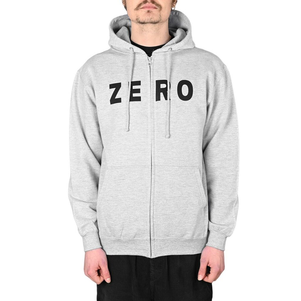 Zero Army Zip-Up Hoodie - Grey - Supereight
