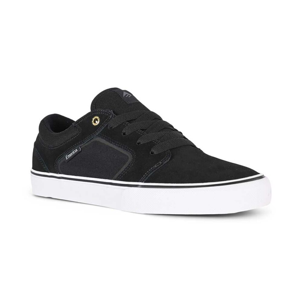 Emerica Cadence Skate Shoes - Black/White/Gold - Supereight