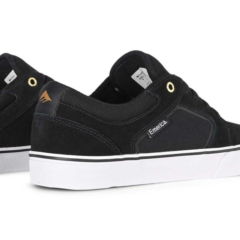 Emerica Cadence Skate Shoes - Black/White/Gold - Supereight
