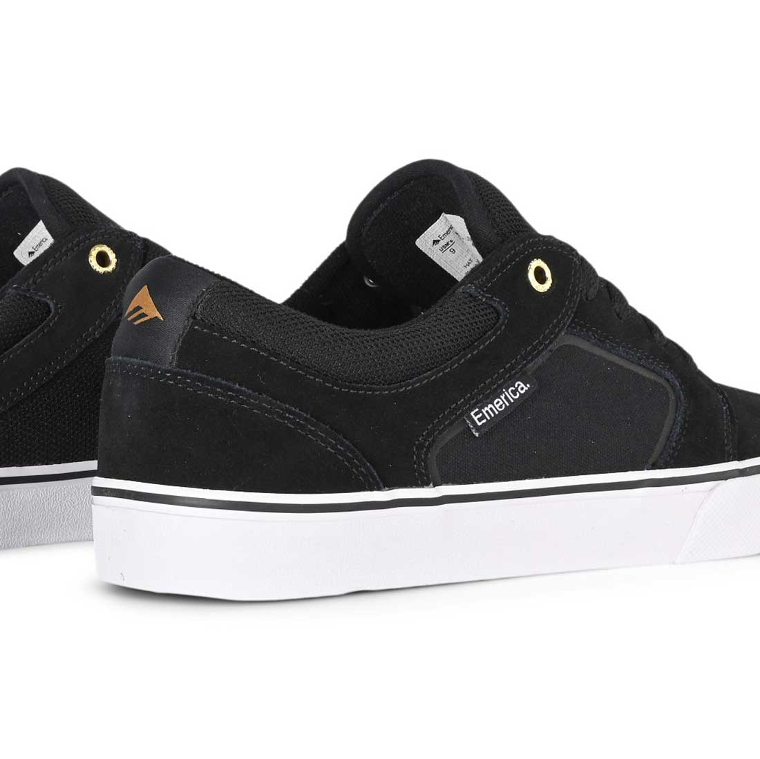 Emerica Cadence Skate Shoes - Black/White/Gold - Supereight