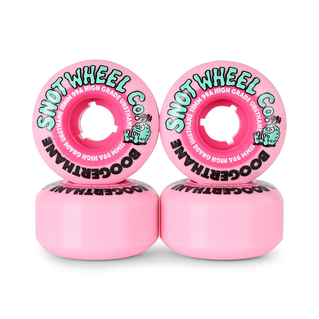 Snot Wheels Boogerthane 99a 55mm Skateboard Wheels