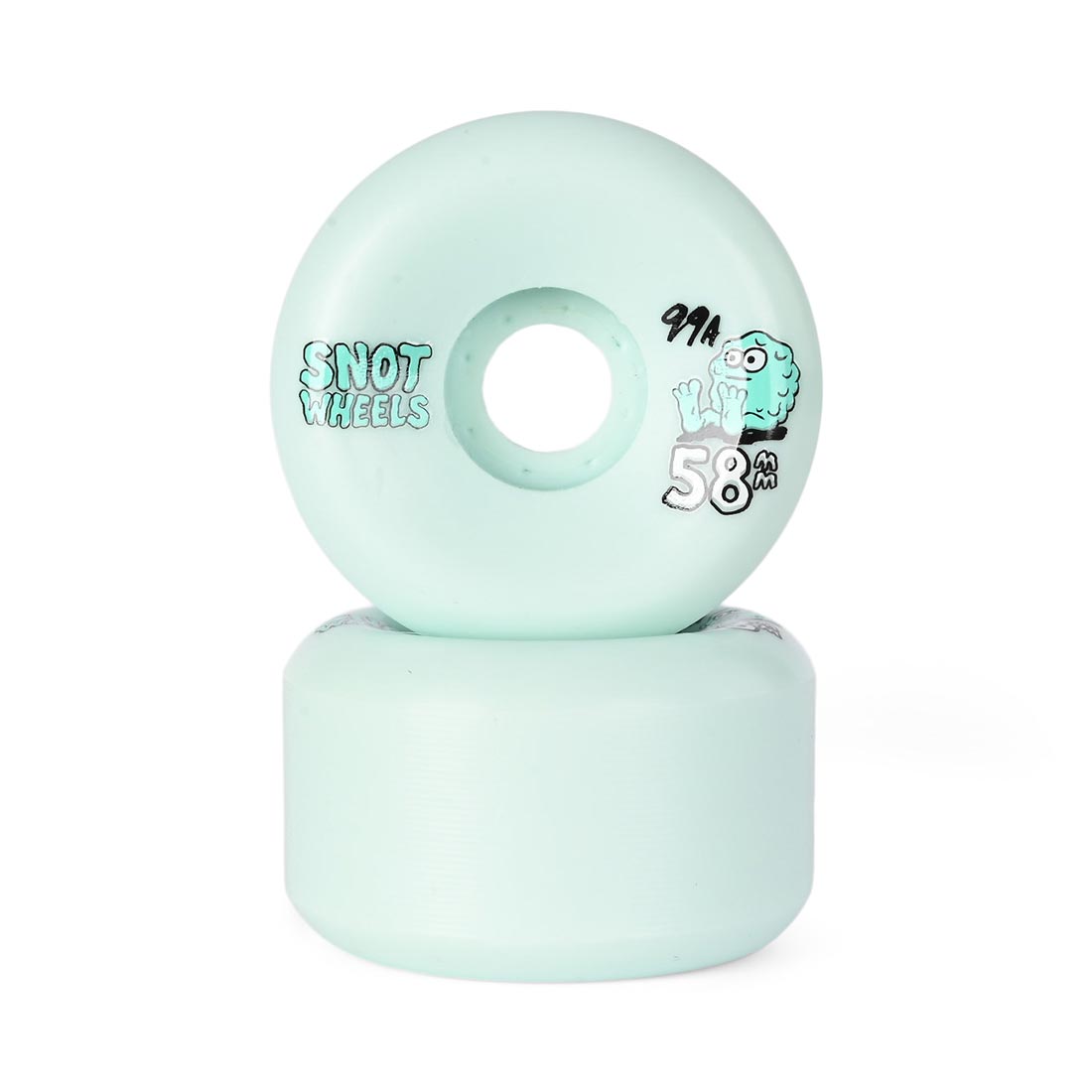 Snot Wheels Team 99a 58mm Skateboard Wheels - Teal