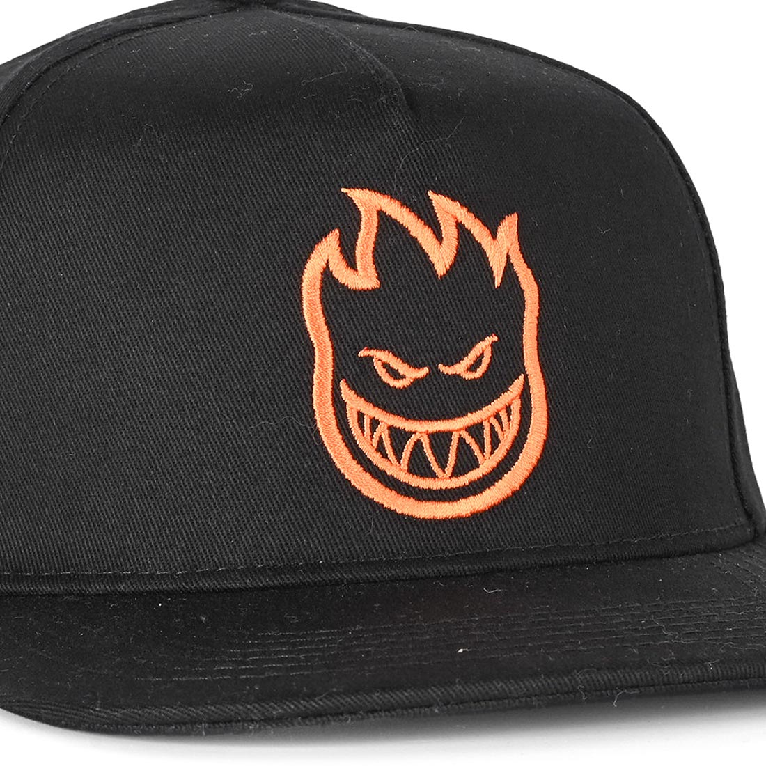 Spitfire Bighead Snapback Hat - Black/Orange - Supereight