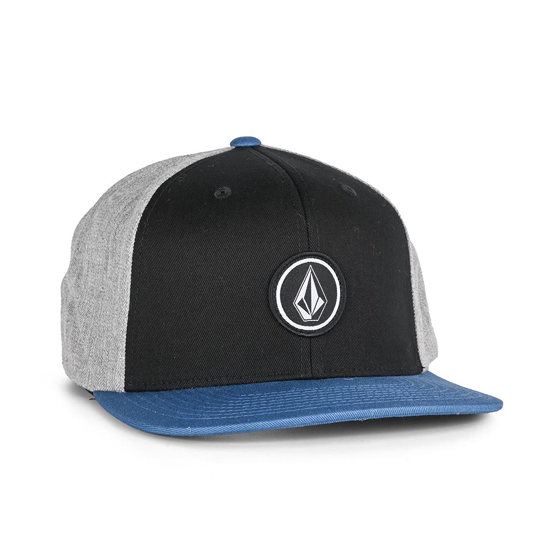 Volcom Quarter Twill Snapback Cap - Dark Blue - Supereight