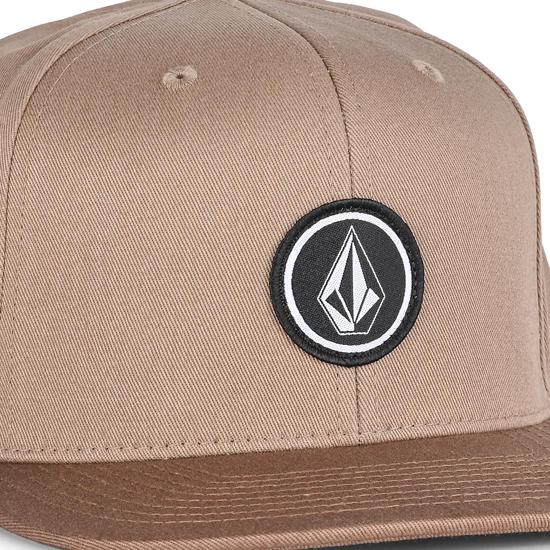 Volcom Quarter Twill Snapback Cap - Khaki - Supereight