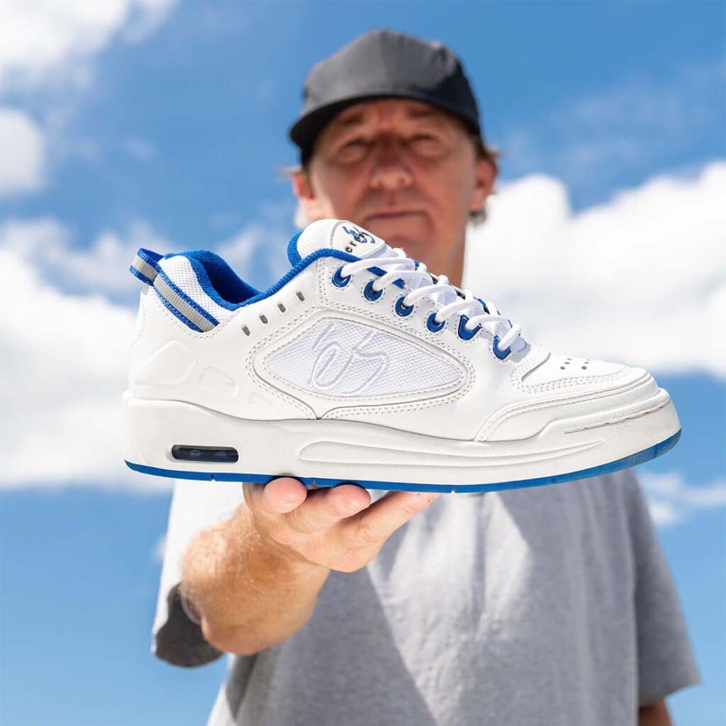 eS Creager Skate Shoes - White/Blue - Supereight