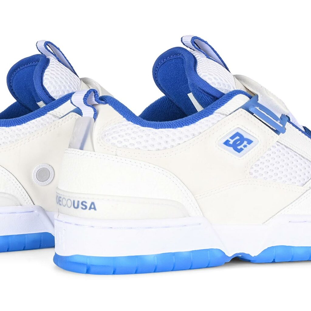DC JS 1 Skate Shoes - White/Blue - Supereight