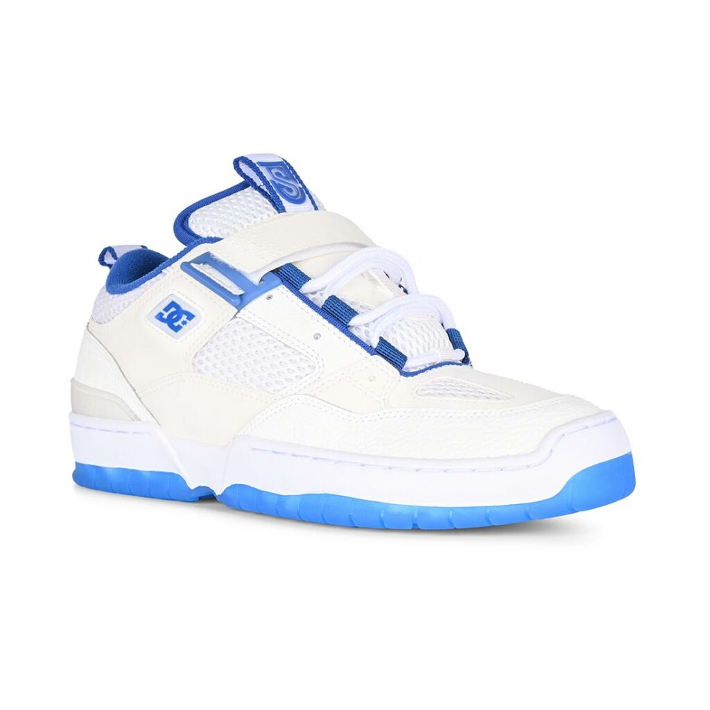 DC JS 1 Skate Shoes - White/Blue - Supereight