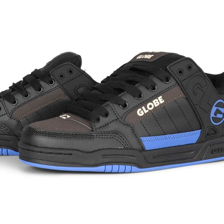 Globe Tilt Skate Shoes - Black/Tan/Cobalt - Supereight