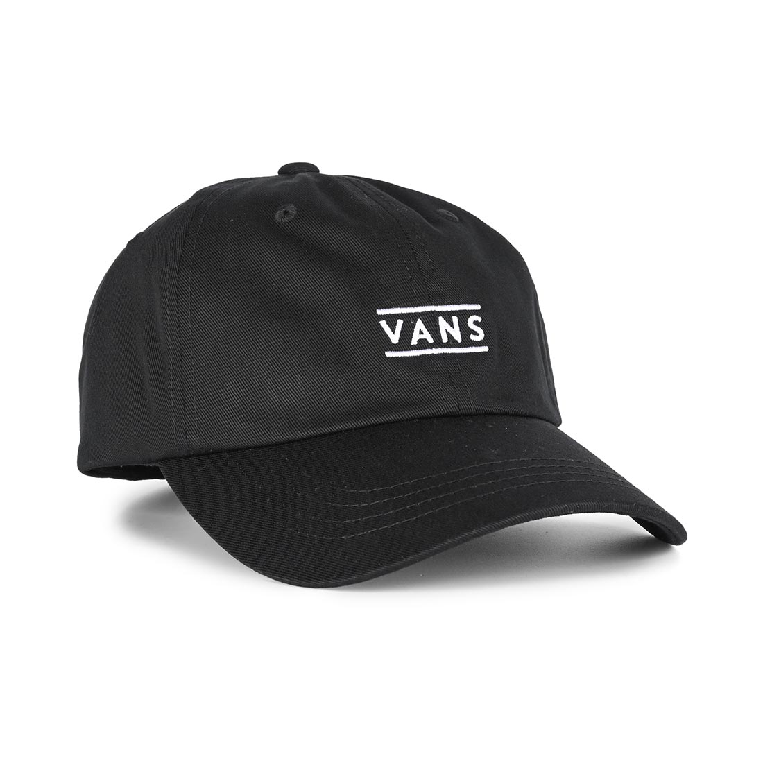 Vans Half Box Curved Bill Jockey Strapback Hat - Black