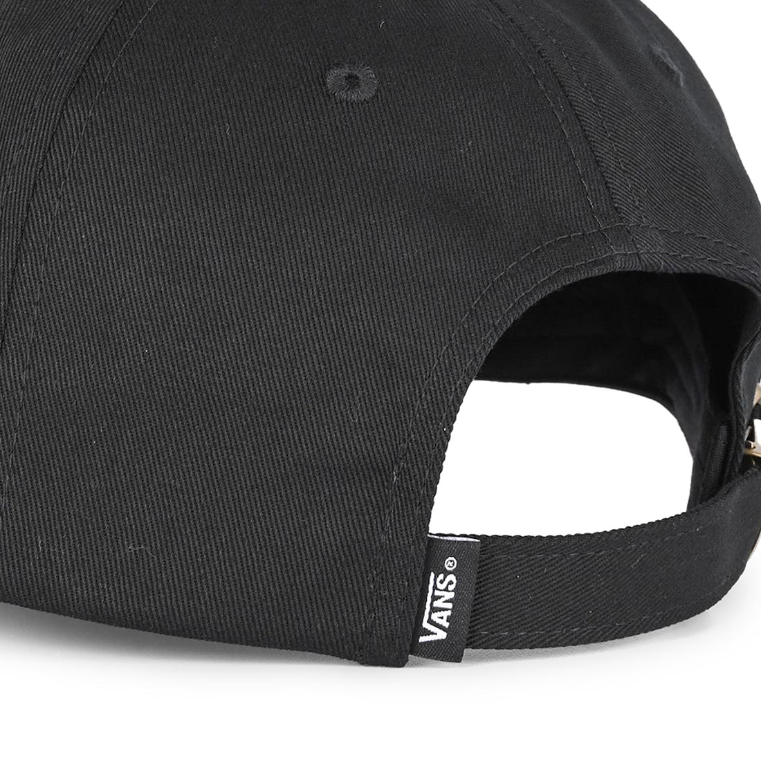 Vans Half Box Curved Bill Jockey Strapback Hat - Black