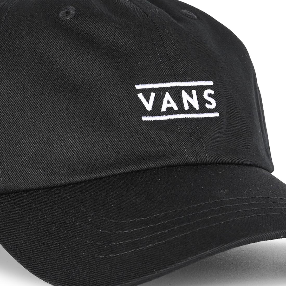 Vans Half Box Curved Bill Jockey Strapback Hat - Black