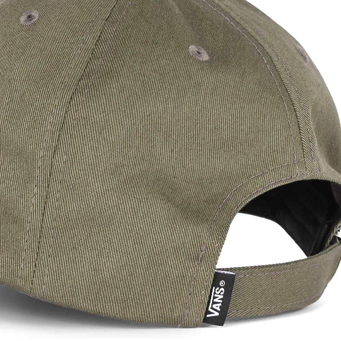Vans Script Curved Bill Jockey Strapback Hat - Loden Green