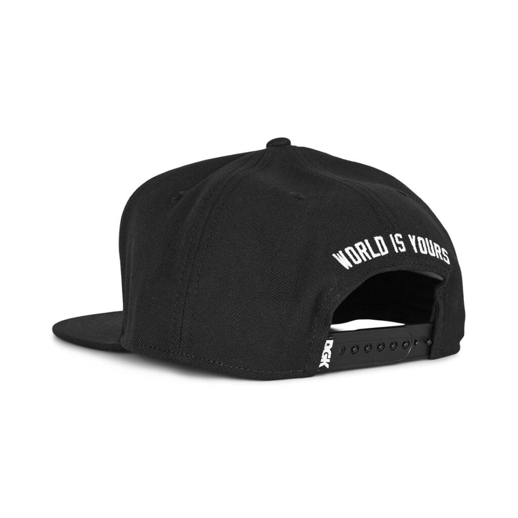 DGK World Snapback Cap - Black - Supereight