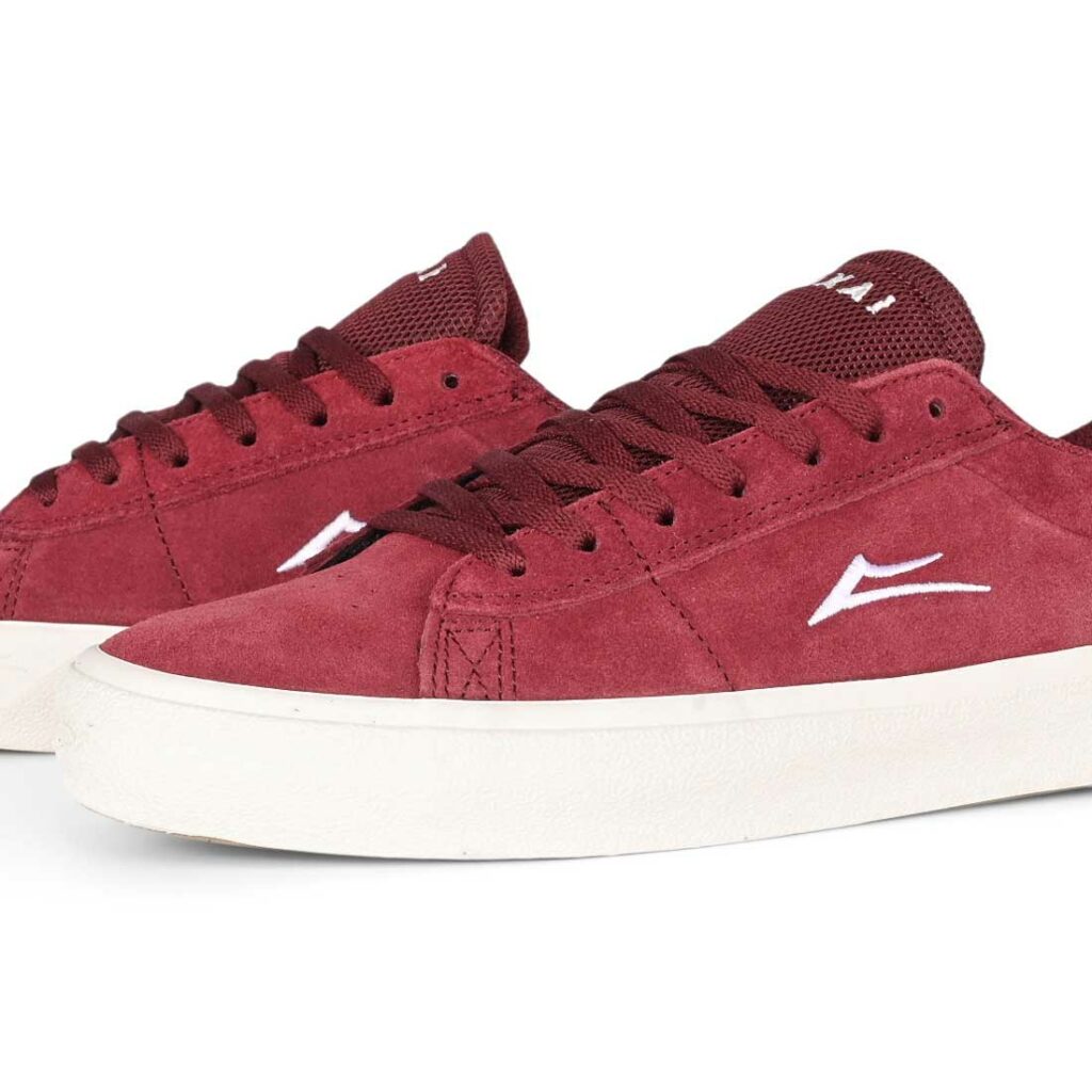 Lakai Newport Skate Shoes - Burgundy - Supereight