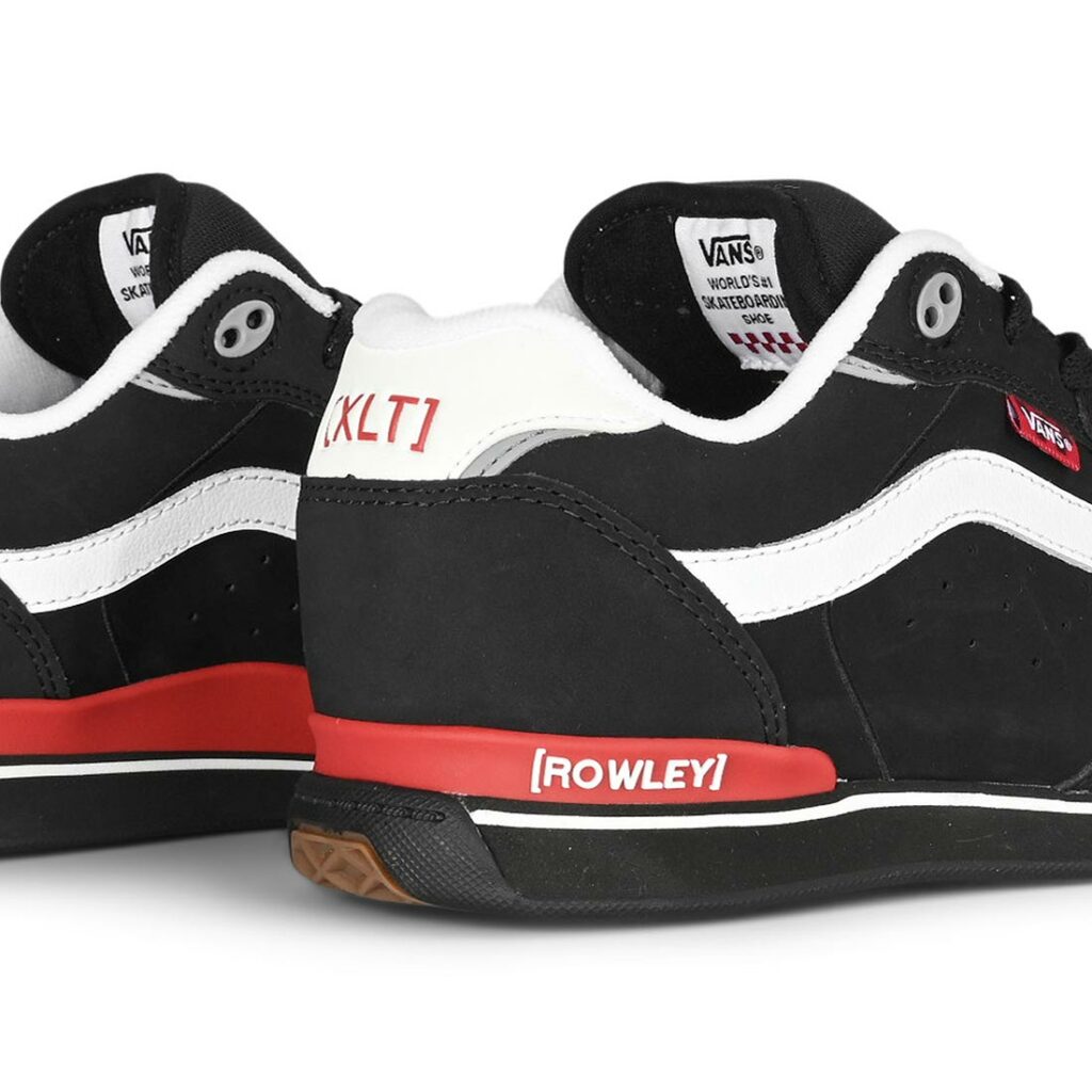 Vans Rowley XLT Skate Shoes - Black/White/Red - Supereight