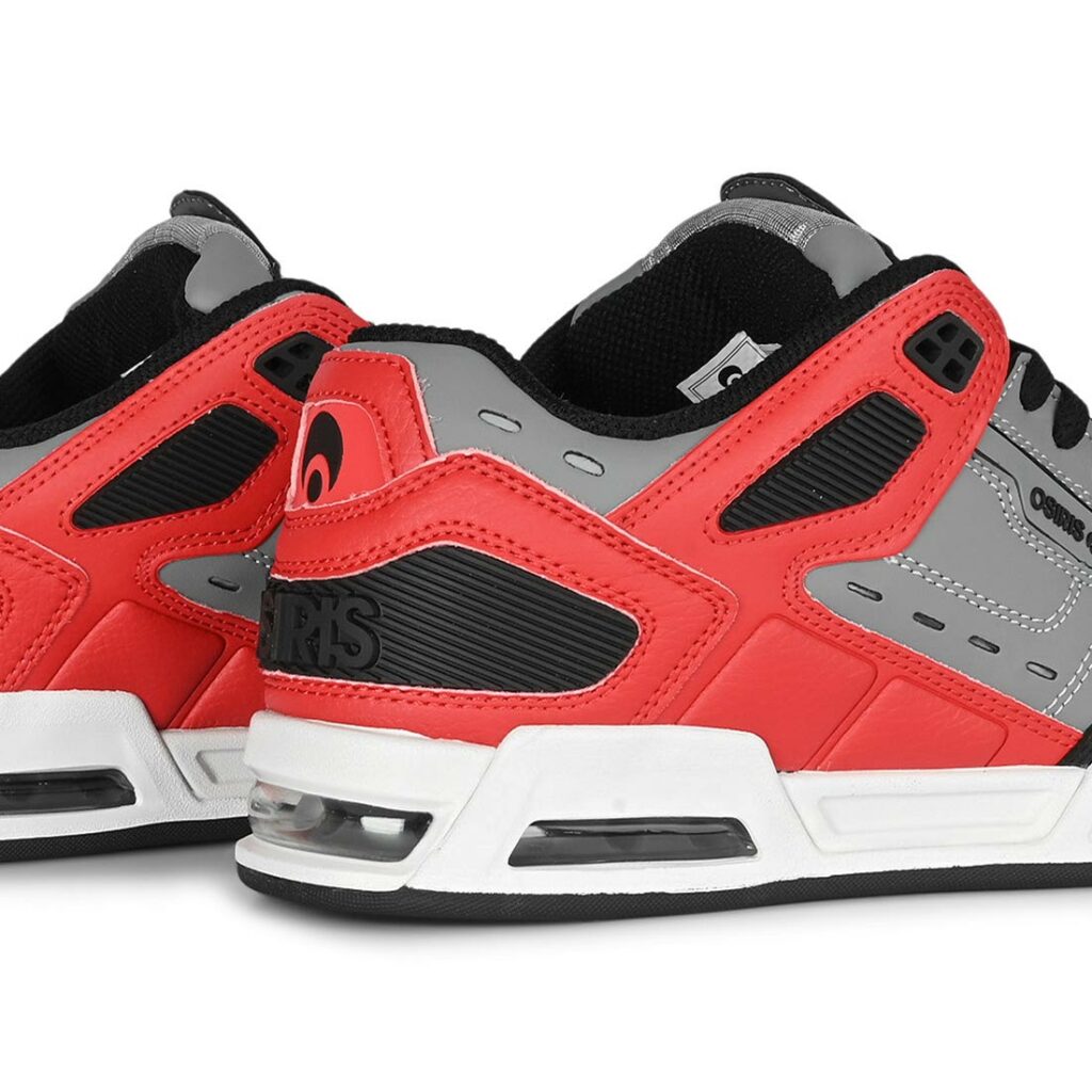 Osiris Peril Skate Shoes - Grey/Red - Supereight